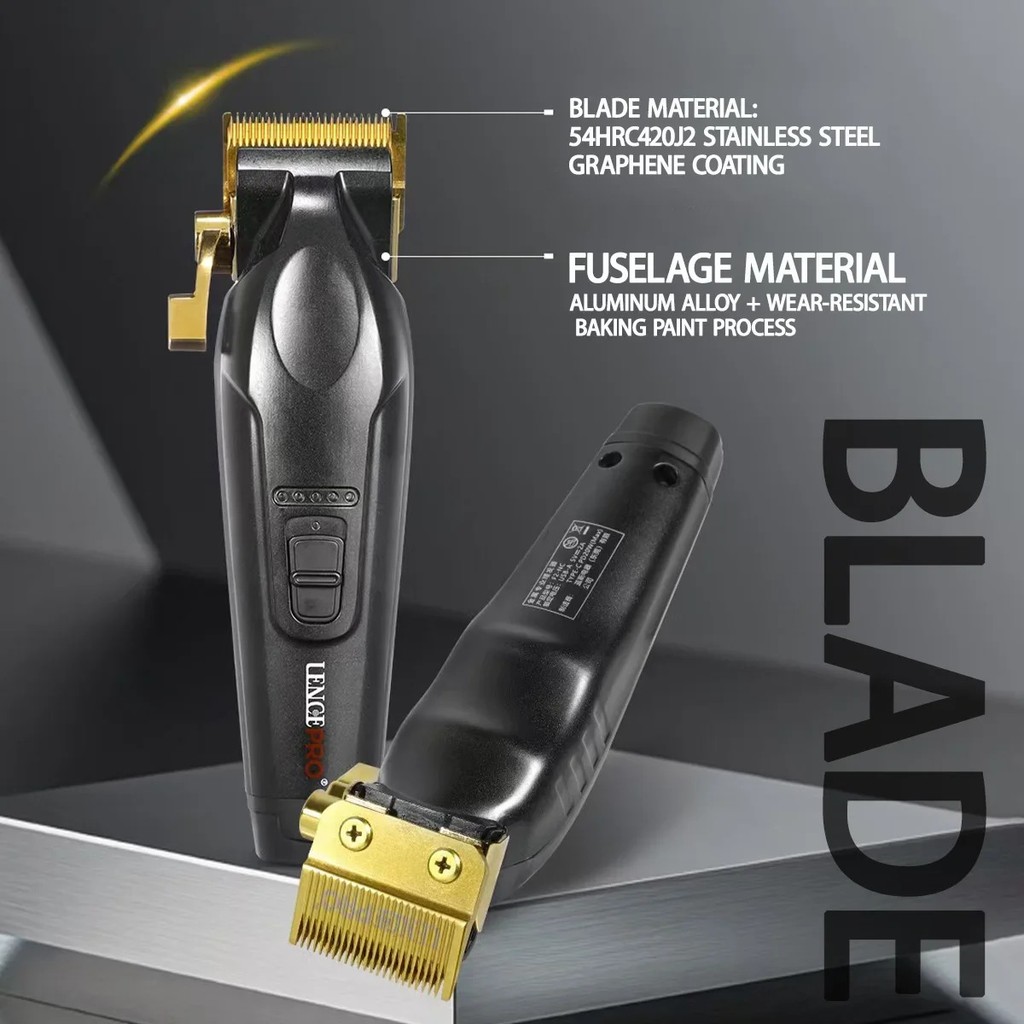 LENCE PRO Professional Electric Hair Clipper All Metal Hair Trimmer ...