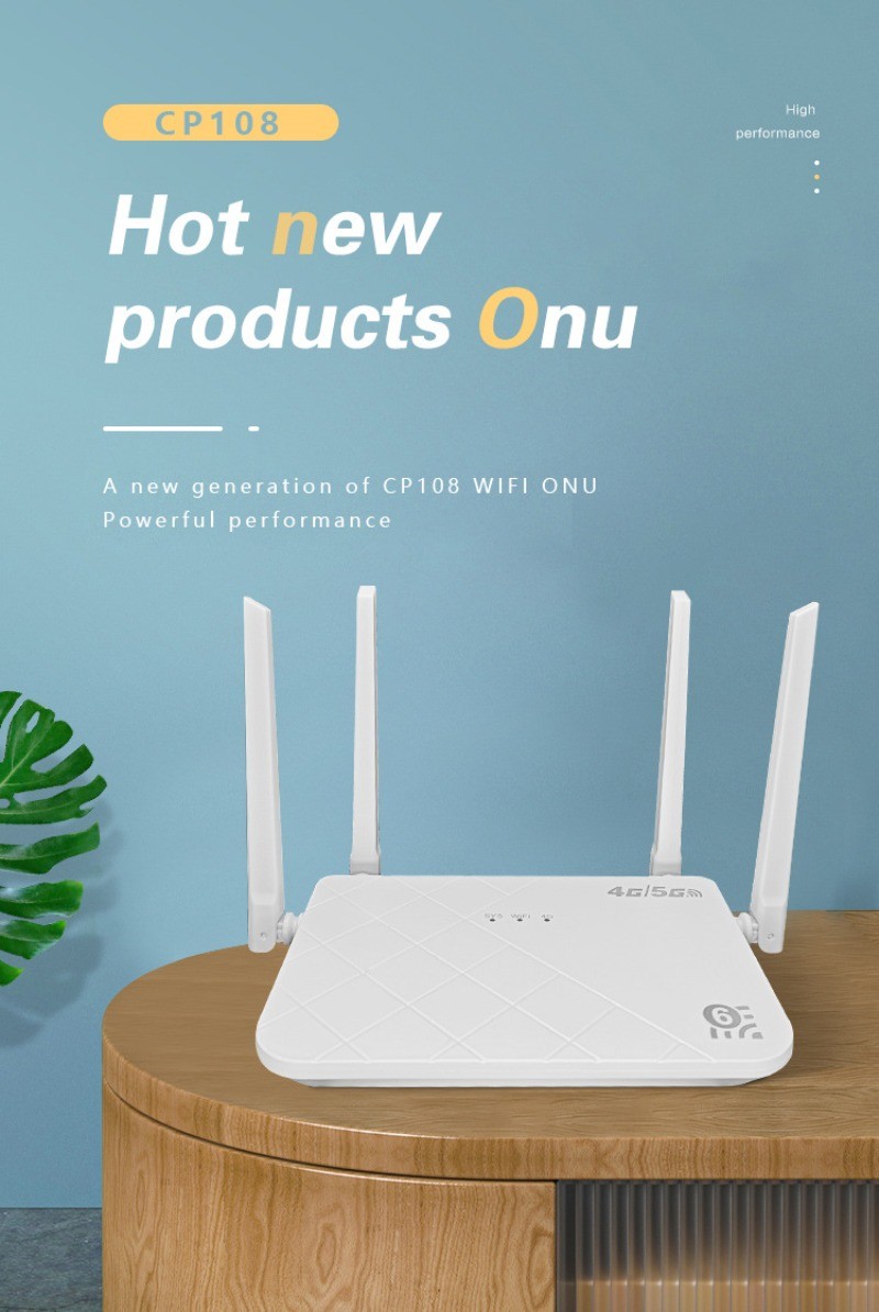 WiFi 6 Router With SIM Card Slot 300mbps 4G LTE Router Home Hotspot Onu ...
