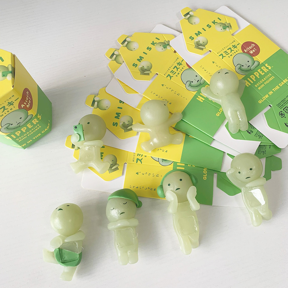Smiski Hippers Series Noctilucent Green Doll Blind Box Cute Surprise ...