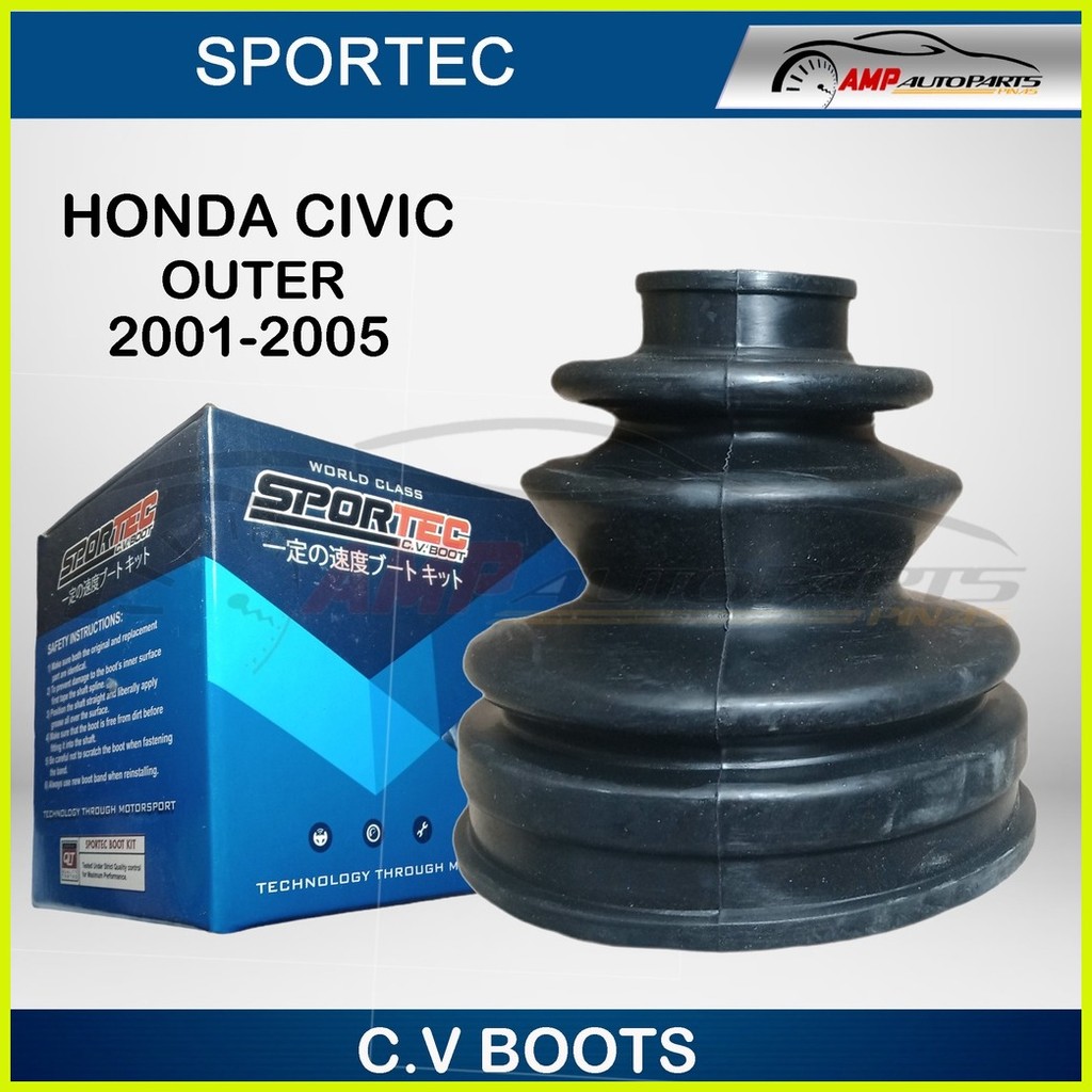 ⚾︎ CV Boot Kit for Honda Civic 2001-2005 Outer /CV BOOTS (With Tripod ...