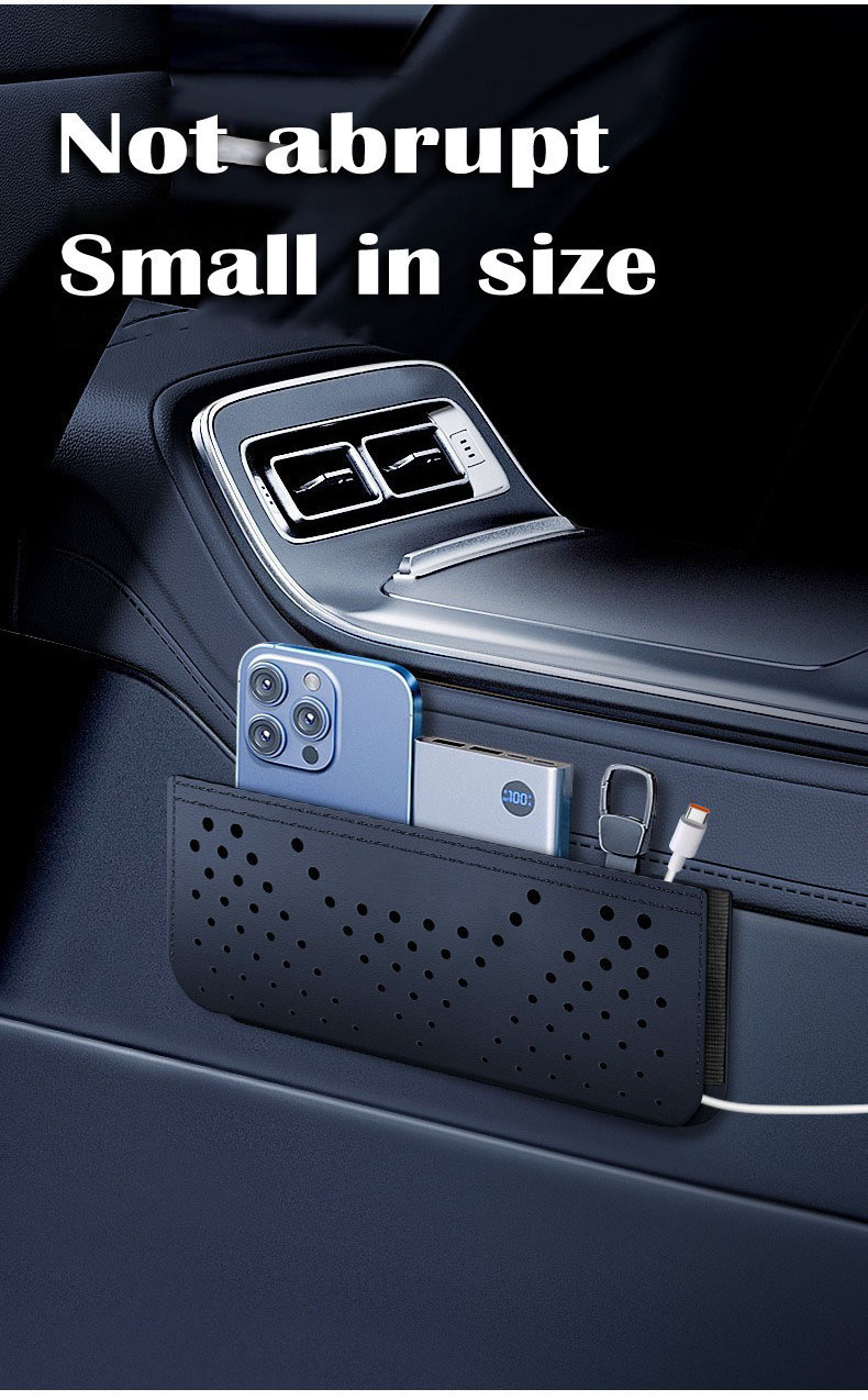 Subaru Portable Perforated Storage Bag Adhesive Leather Trash Can Large ...