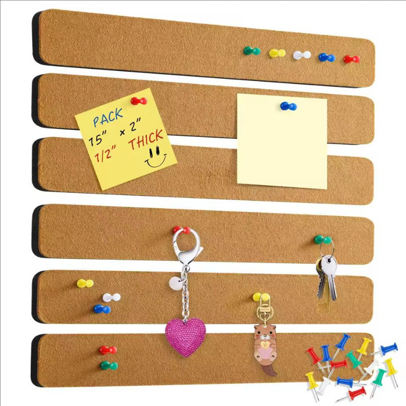 Self-Adhesive Cork Board - Wall Message Bulletin Board - Bulletin Board ...