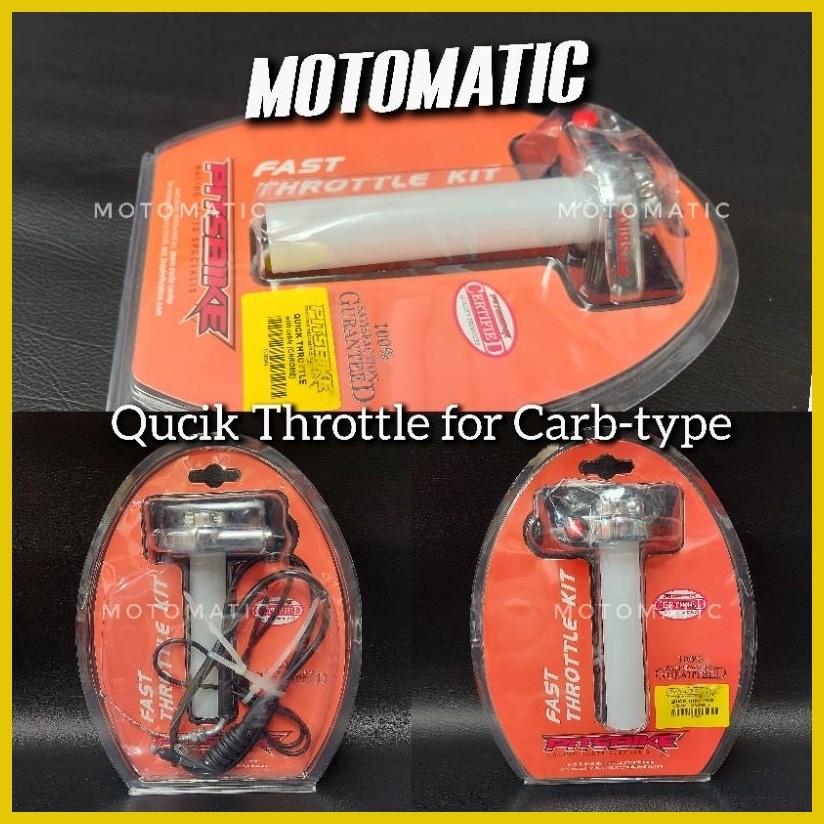 ♒ ﹊ Pitsbike Quick Throttle with cable | ideal size: RAIDER150 / SNIPER ...