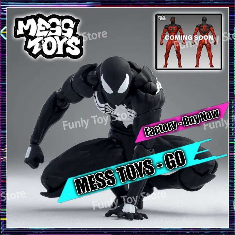 Toys Mess Figure Spider Black Suit Neighbor Symbiote Scarlet Spider ...