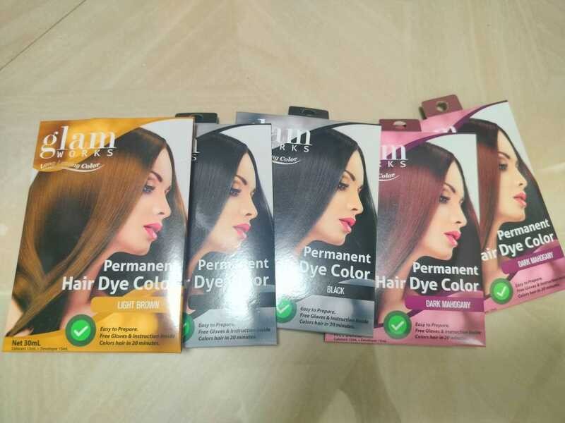 Glam Works Black Permanent Hair Dye Color 30Ml Mz-373 | Shopee Philippines
