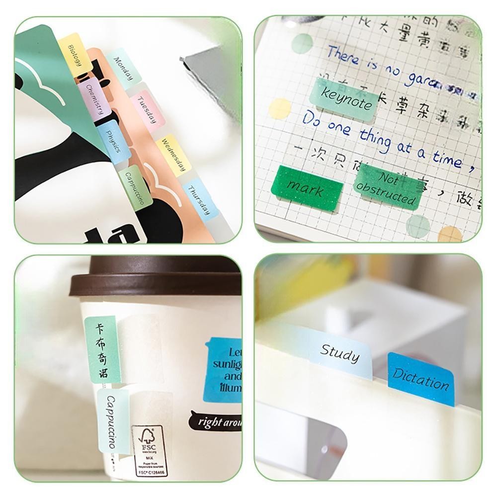 120 Sheets Pull Out Pearl Index Sticker Memo Self-adhesive Classified ...