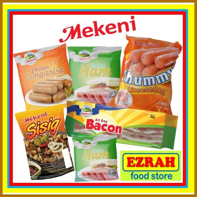 Mekeni Frozen Products, Ham, Chicken Longganisa, Bacon, Sisig ...