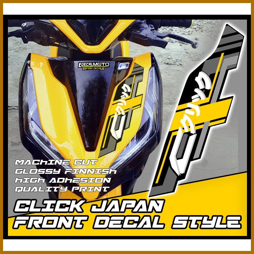 HONDA CLICK 125i/150i VERSION 2 V-FRONT VINYL STICKER | Shopee Philippines