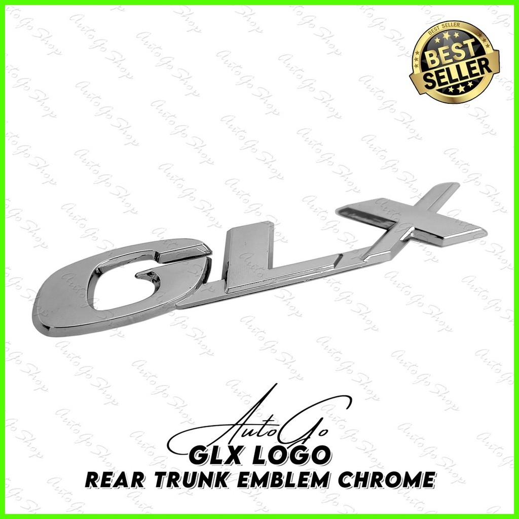 GLX Logo Rear Trunk Emblem (Chrome Coated) | Shopee Philippines