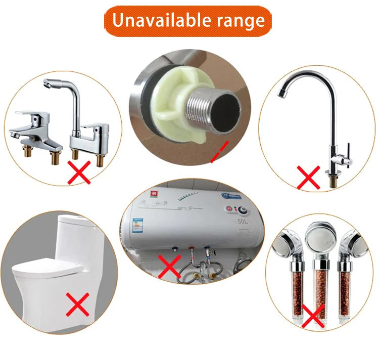 M10/M8 G1/2 Stainless Steel Braided Hose for Faucets Hot and Cold Water ...