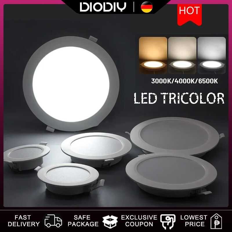 DIODIY LED Downlight Recessed Slim Panel Ceiling Light Pin Lights 3 ...