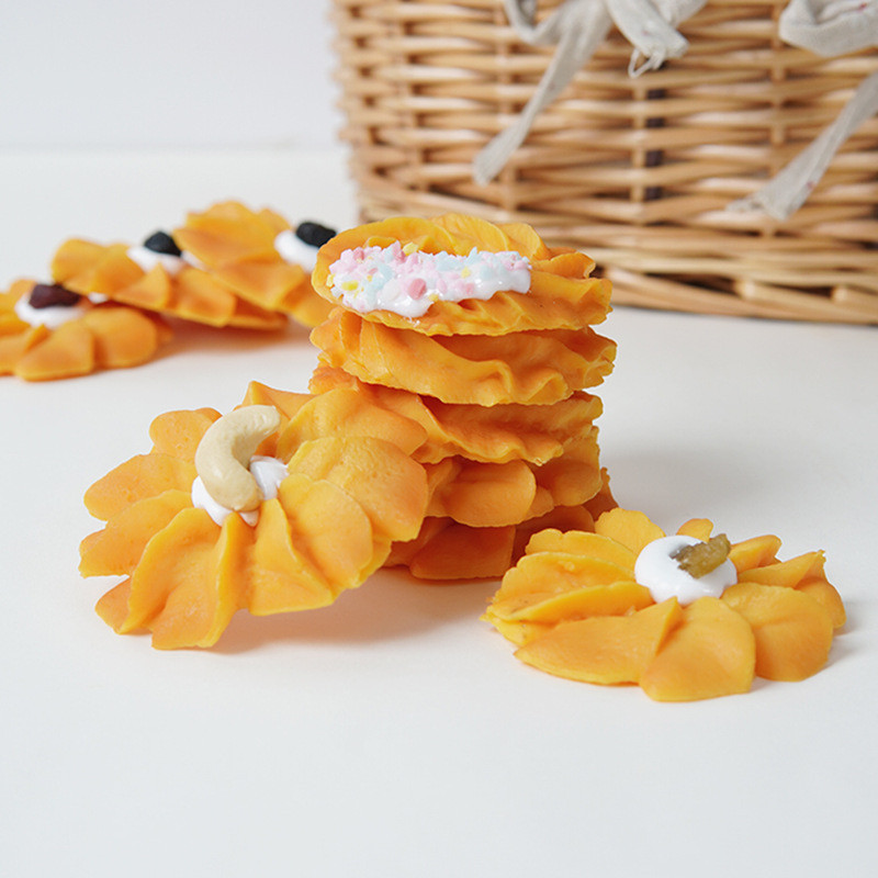 Artificial Cookies Fruit Cream Biscuits Models Fake PVC Dessert Food ...