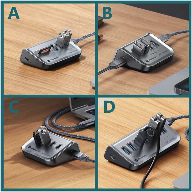 Multi Yottamaster Port Splitter USB A Type C Docking Station Multiple 4 ...