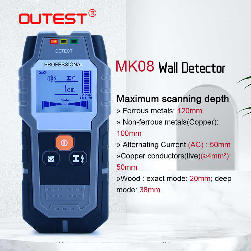 Metal OUTEST Wiring Detector Cable Professional Copper Wood Detect Wall ...