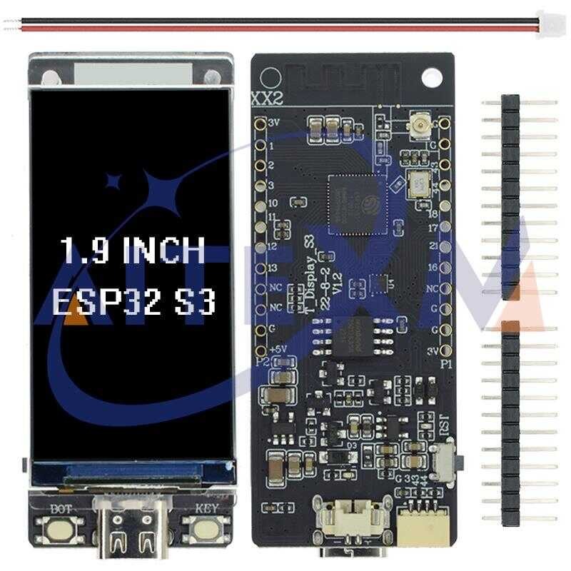 T-PicoC3 T-Display S3 1.9 inch WiFi And Bluetooth-Compatible Module ESP32 C3 Development Board 1 ...