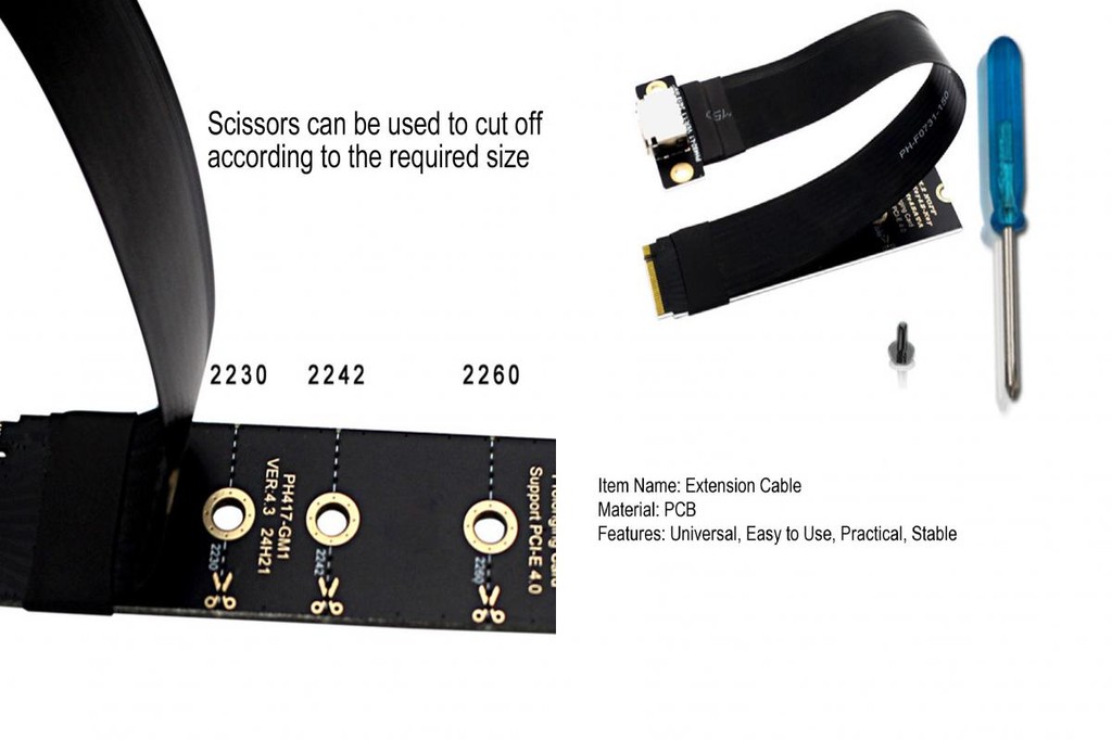 ang Reliable Adapter Cable Neat Wiring Adapter Cord Universal Extension ...
