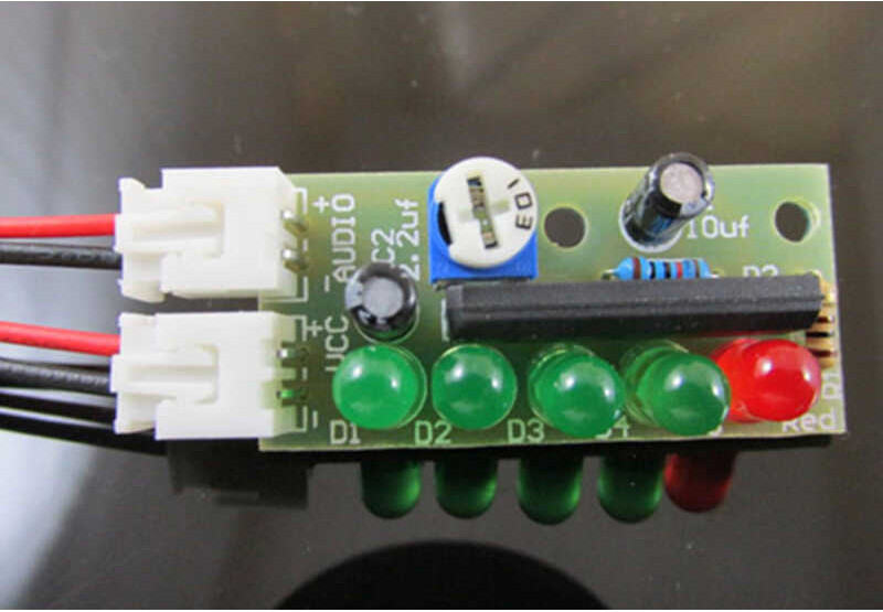 Audio level LED indicator circuit electronic DIY production PCB board ...