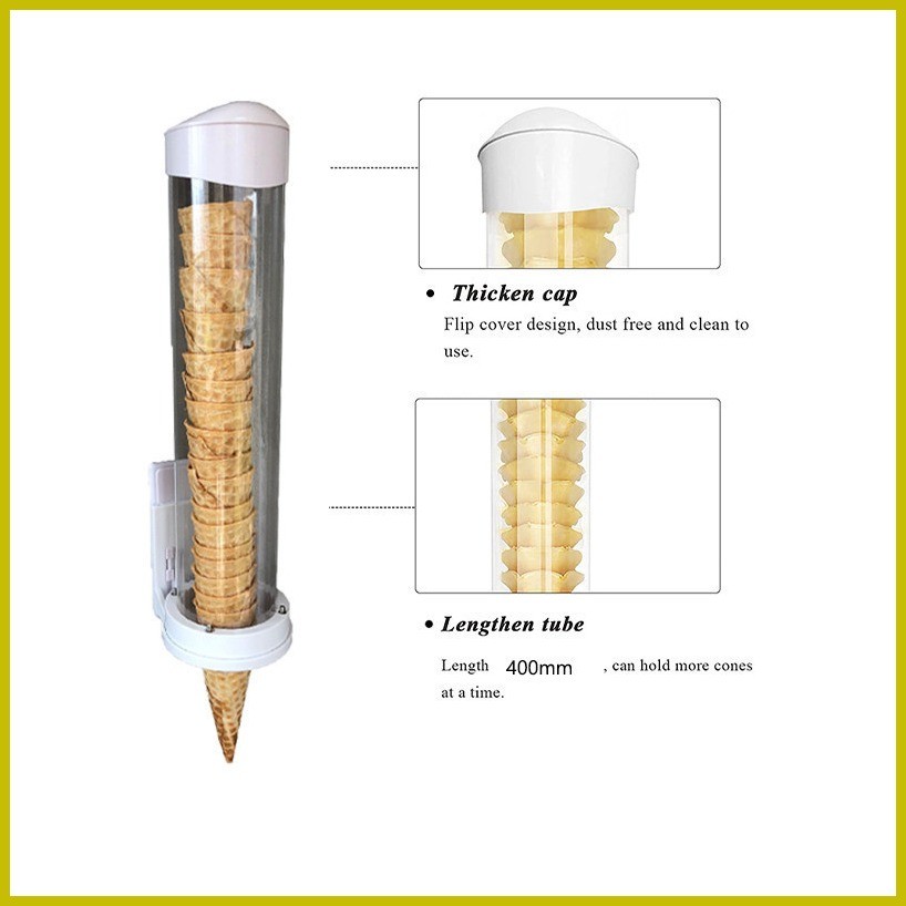 Universal Ice Cream Machine Cone Dispenser Sweet Tube Rack | Shopee ...