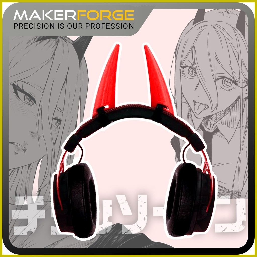 Power Horns for Headphones, Headset & Cosplay Props, Twitch Streamer ...