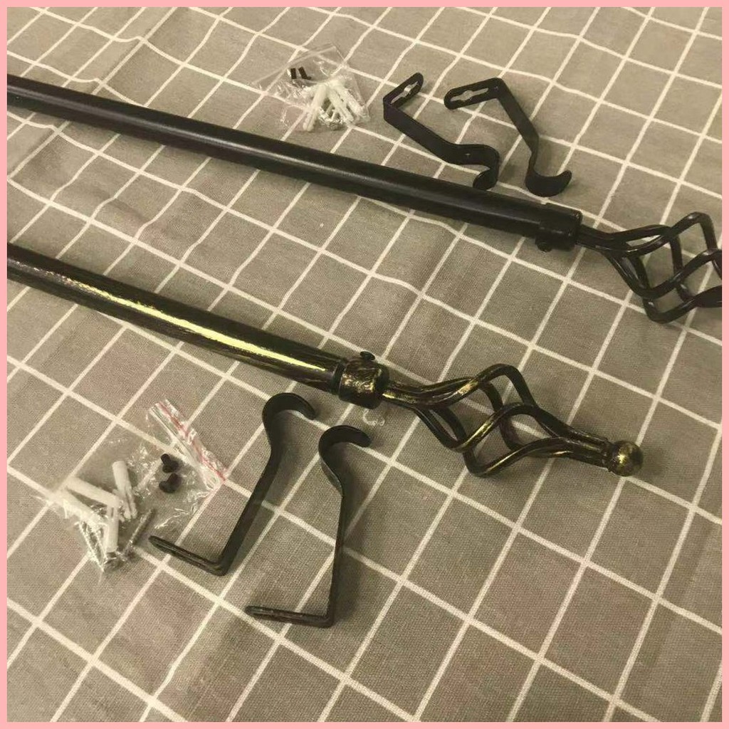 Curtain rod Roman pole style extendable ☼ ♈ | Shopee Philippines