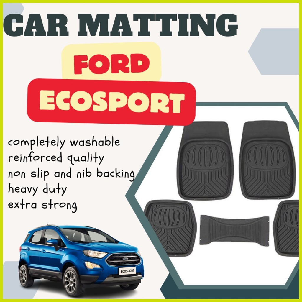 FORD ECOSPORT 5pcs. High Quality Car Floor Mat Anti-slip Mat Palanggana ...