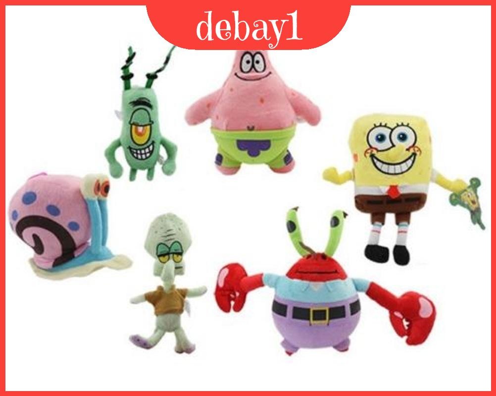 Series Colorful Spongebob Plush Toy Set With Octopus Snail Krabs Mr ...