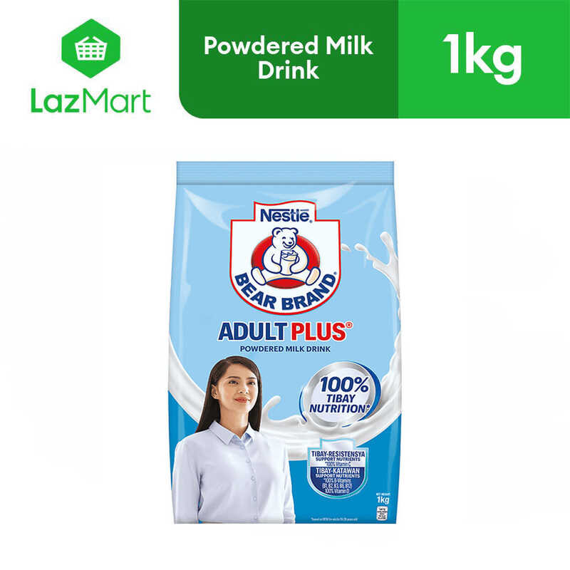 BEAR BRAND Adult Plus Milk Powder 1 Kg | Shopee Philippines