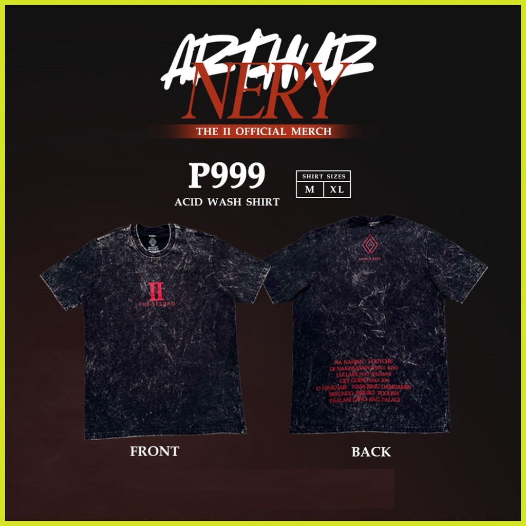 Arthur Nery - The Second T-shirt Acid Wash Merch | Shopee Philippines