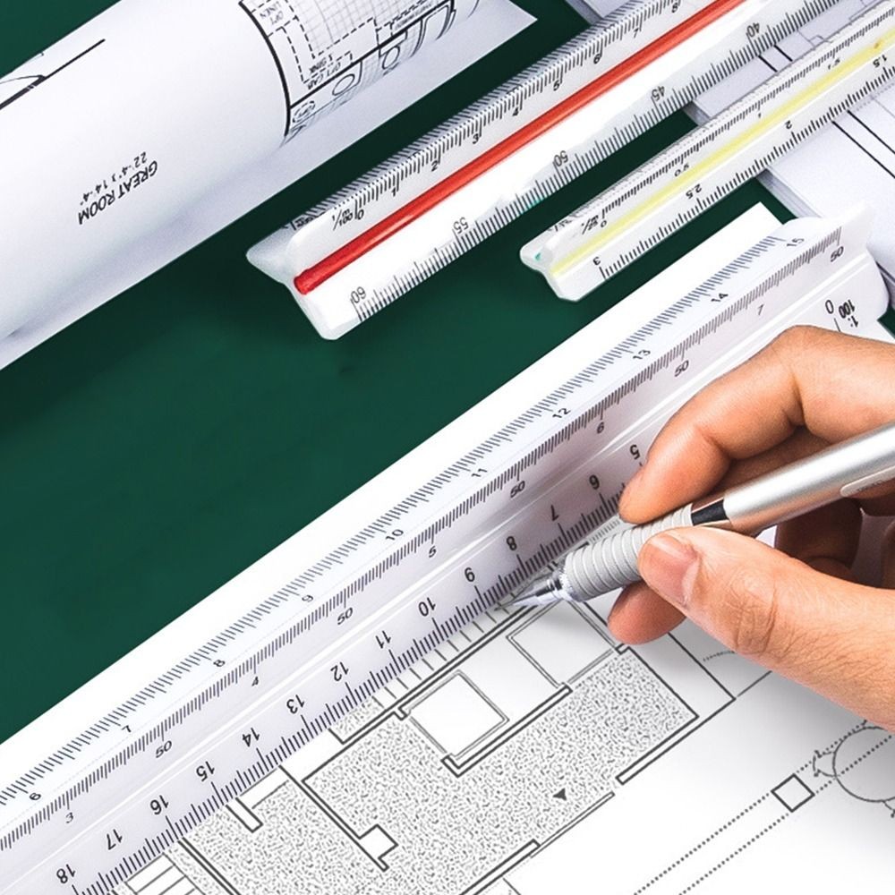 Multi-functional Triangular Ruler Student Stationery Drafting Tool ...