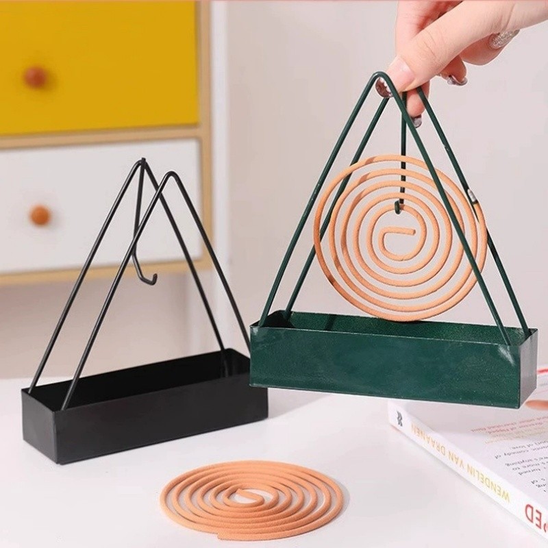 Anti-scald Iron Art Mosquito Coil Holder Stands Triangular Shaped ...