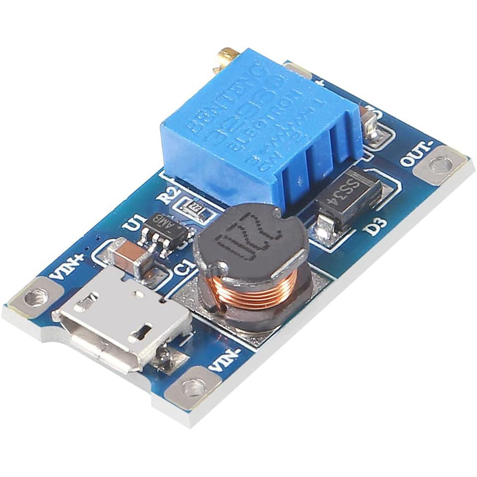 5pcs MT3608 DC-DC Boost Converter 2A Adjustable Step Up Micro USB Voltage Regulator Board 2V-24V ...