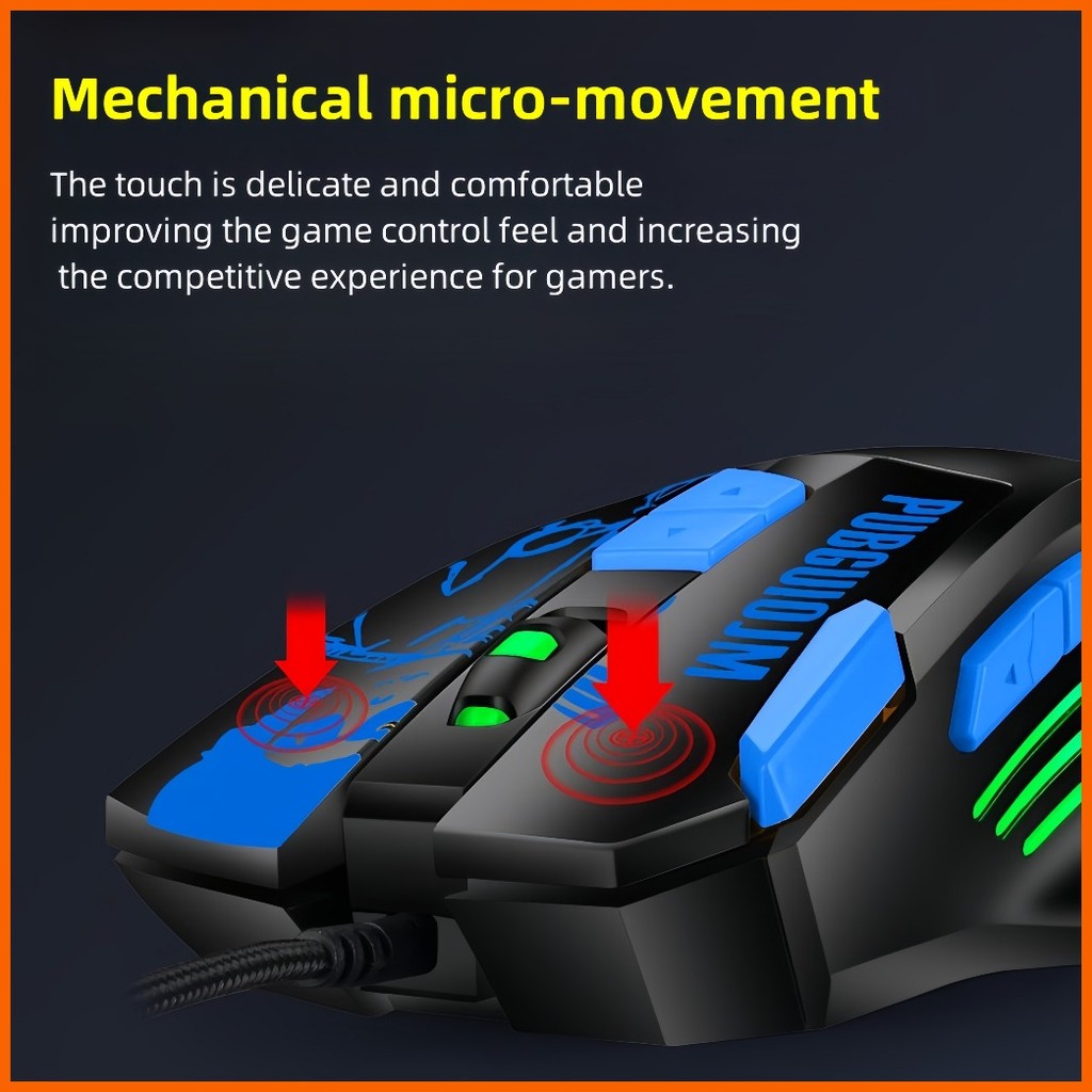 M416 Wired Mouse 8-button RGB Custom Macro Programming E-sports Game ...