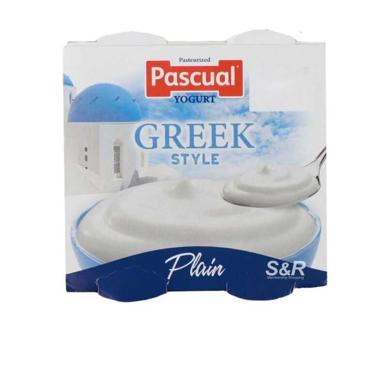 Pascual Greek Style Plain Yogurt 4Pcs | Shopee Philippines