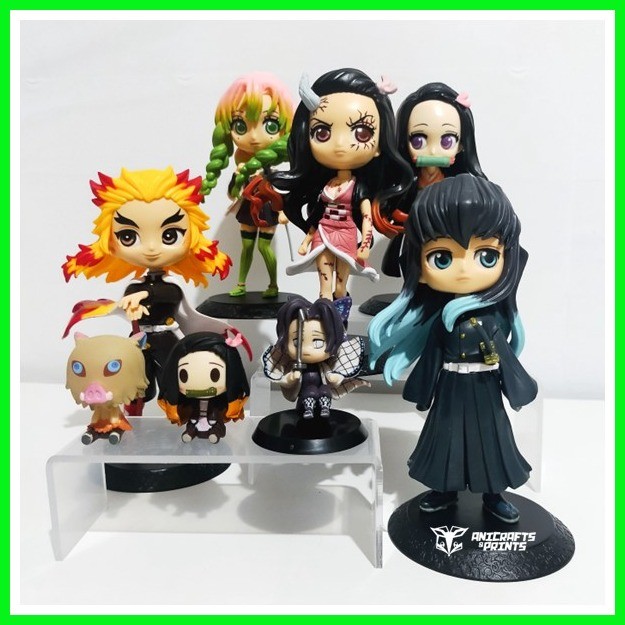 Ⅽ Ⅴ Demon Slayer Kimetsu No Yaiba Chibi Figures Anime Series Tanjiro ...