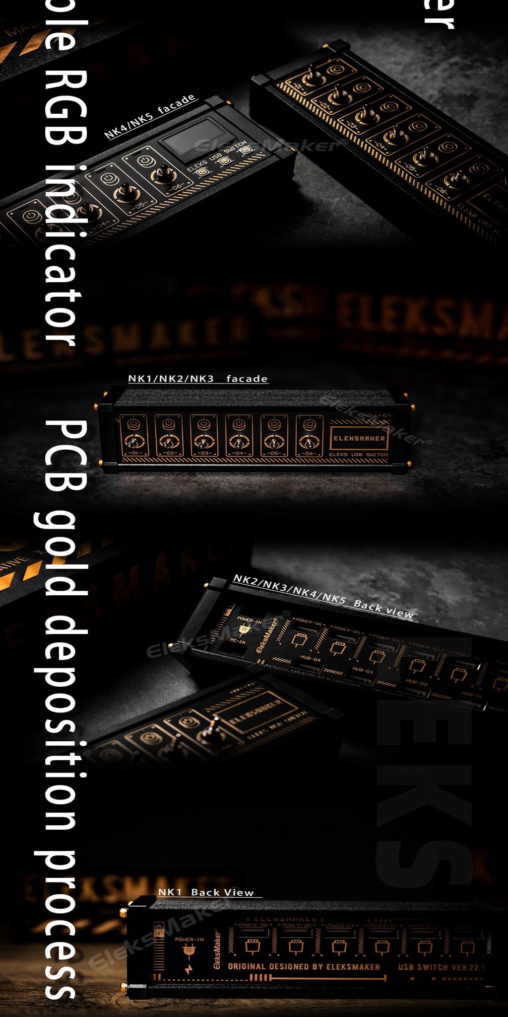 EleksMaker NK Switch Blocked USB Hub Eleks Socket Desk Controller ...