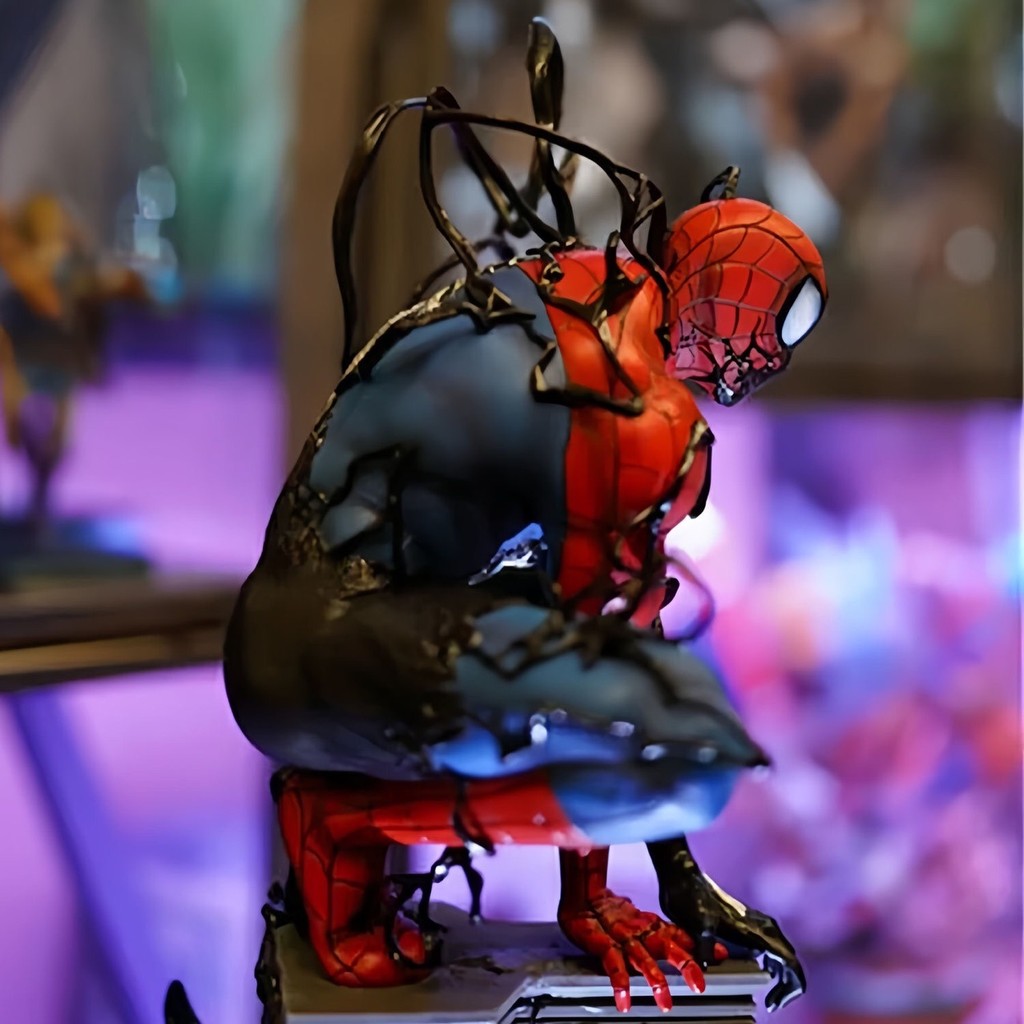 38cm Venom Spiderman Symbiote Action Figure Toys Gk Super Cool Spider ...