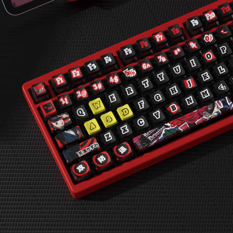 PSP OEM Profile PBT+PC Pudding Dye-Sub For nical Keyboard Anime Keycaps ...