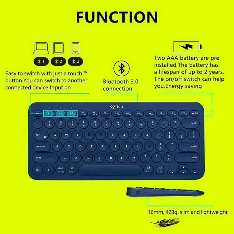 K380 Logitech Wireless Bluetooth Network Red Keyboard Tablet Ipad ...