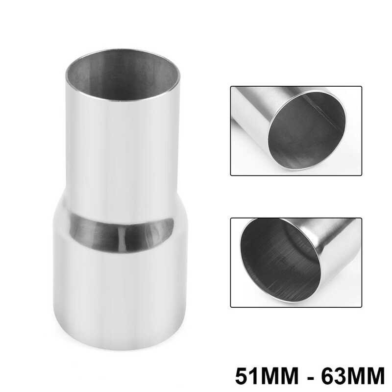 Universal Stainless Steel Straight Adapter Reducer Car Motorcycle ...