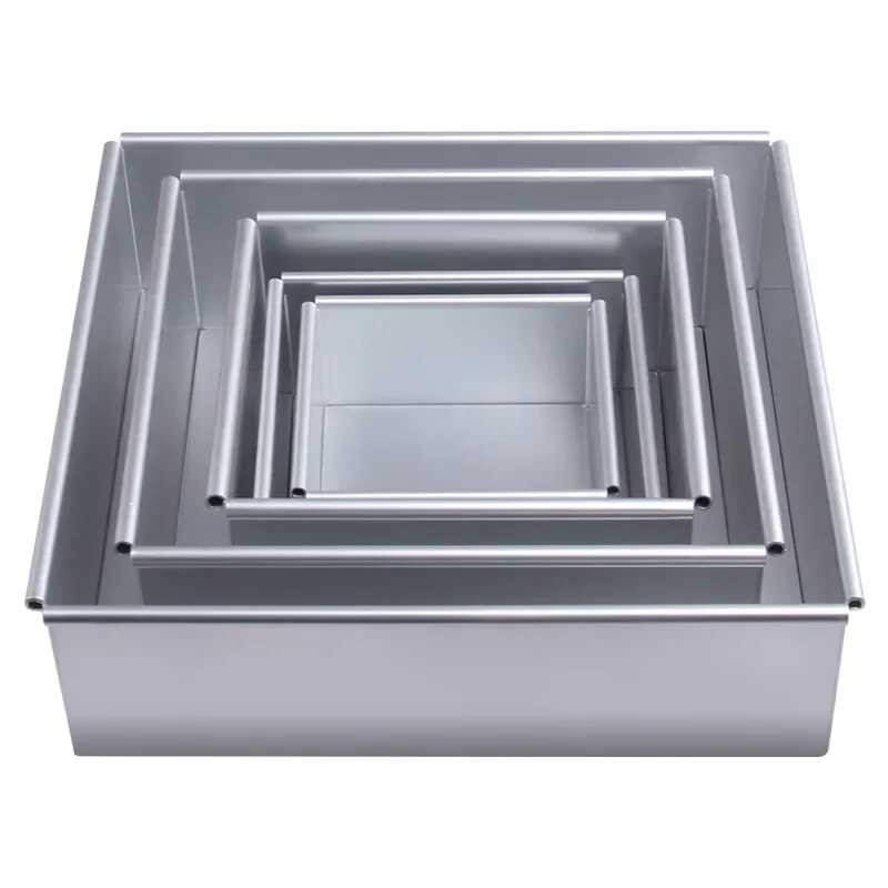Aluminum Alloy 4/5/6/8/10Inch Nonstick Square With Removable Bottom ...