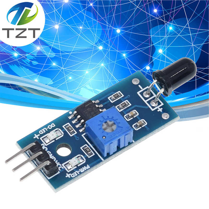 Flame sensor module, fire source detection module, infrared receiver ...