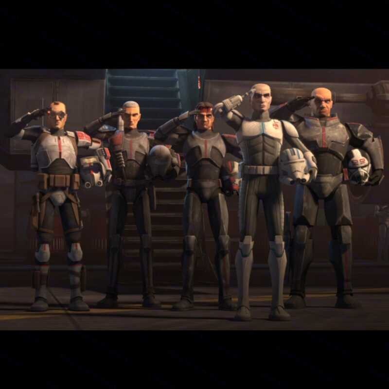 The 5Pcs Bad Batch Clone Crosshair Tech Wrecker Troopers Echo Hunter ...