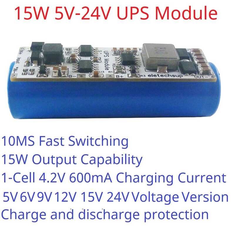 Discharge 2 3 Board 3A UPS Module 5V 6V 9V 12V 15V 24V 15W 3.7V 4.2V Li ...