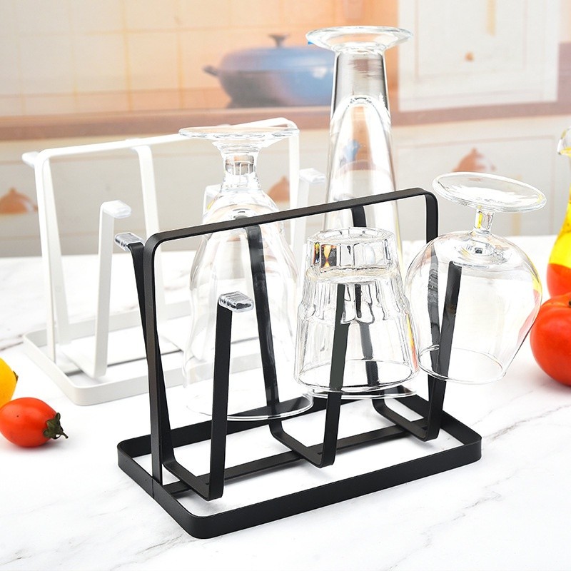 Glass Cup Holder Cup Drying Rack Stand Metal Steel Mug Holder Hanger ...