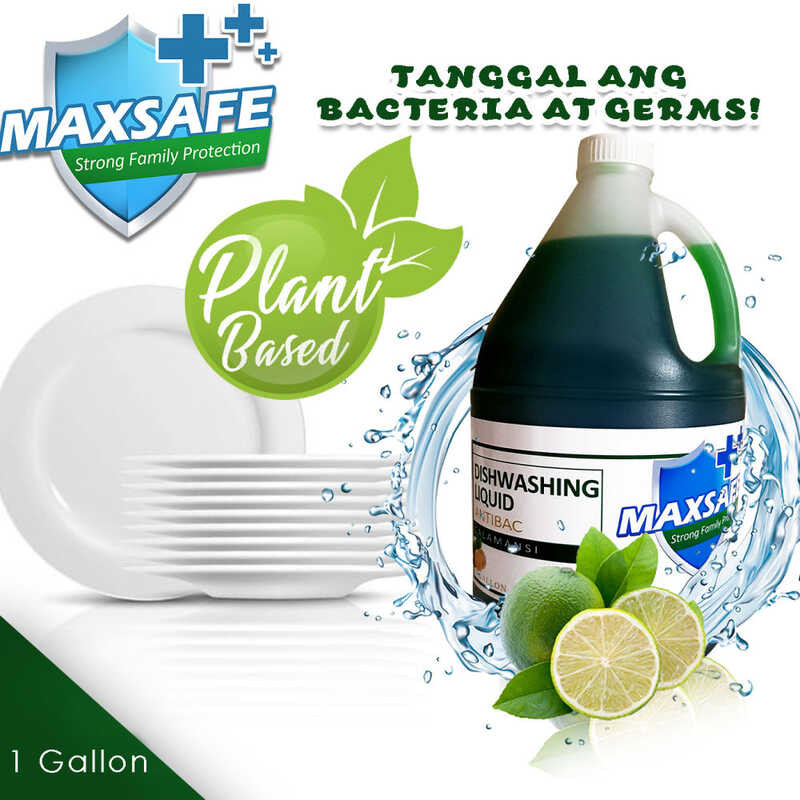 1 Gallon Maxsafe PLANT BASED Antibac Dishwashing Liquid (Calamansi), Grease Remover | Shopee ...