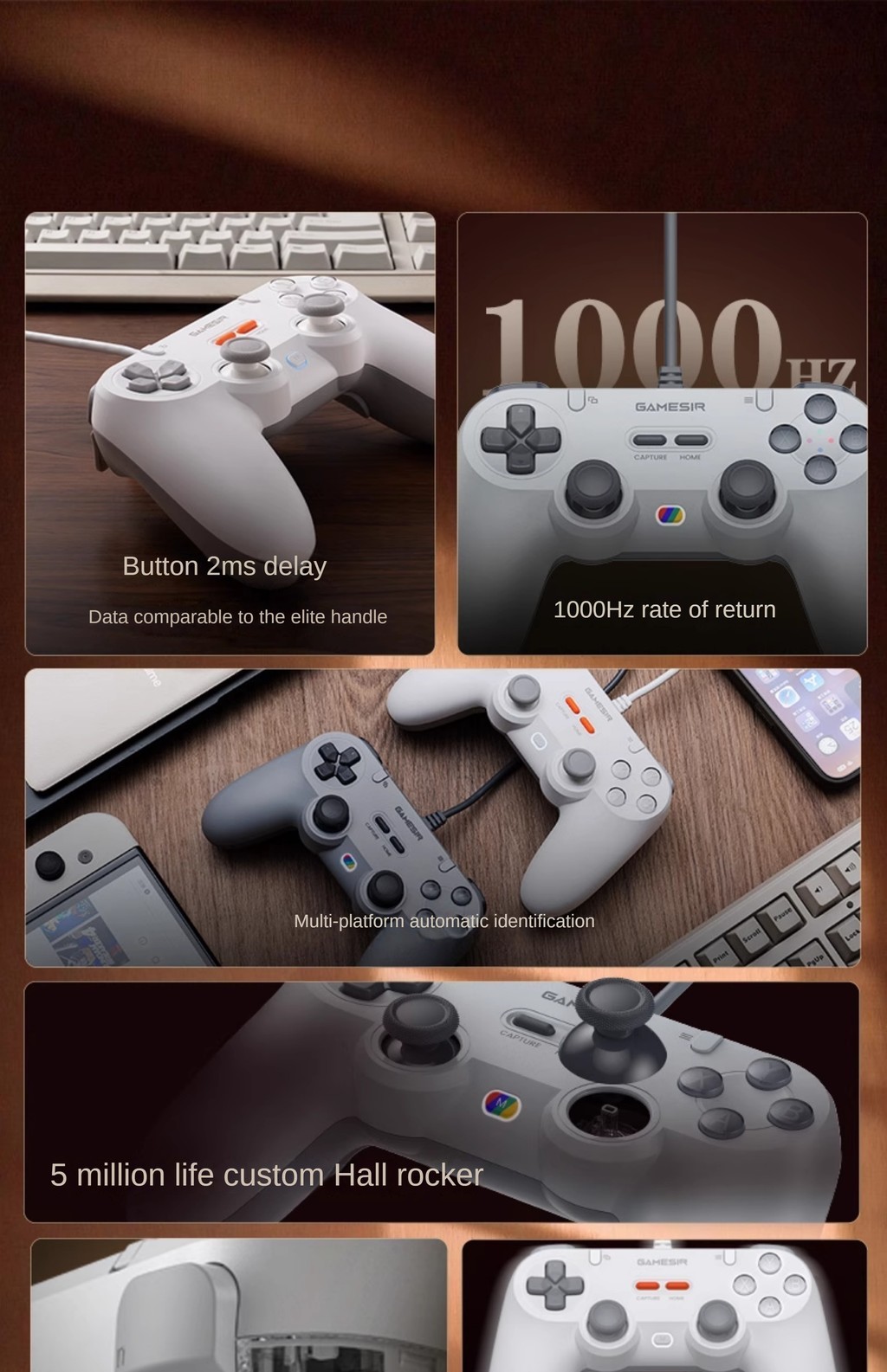 GAMESIR T3 Lite Wired Game Controller - PC/Steam/PS5 Compatible, Hall ...