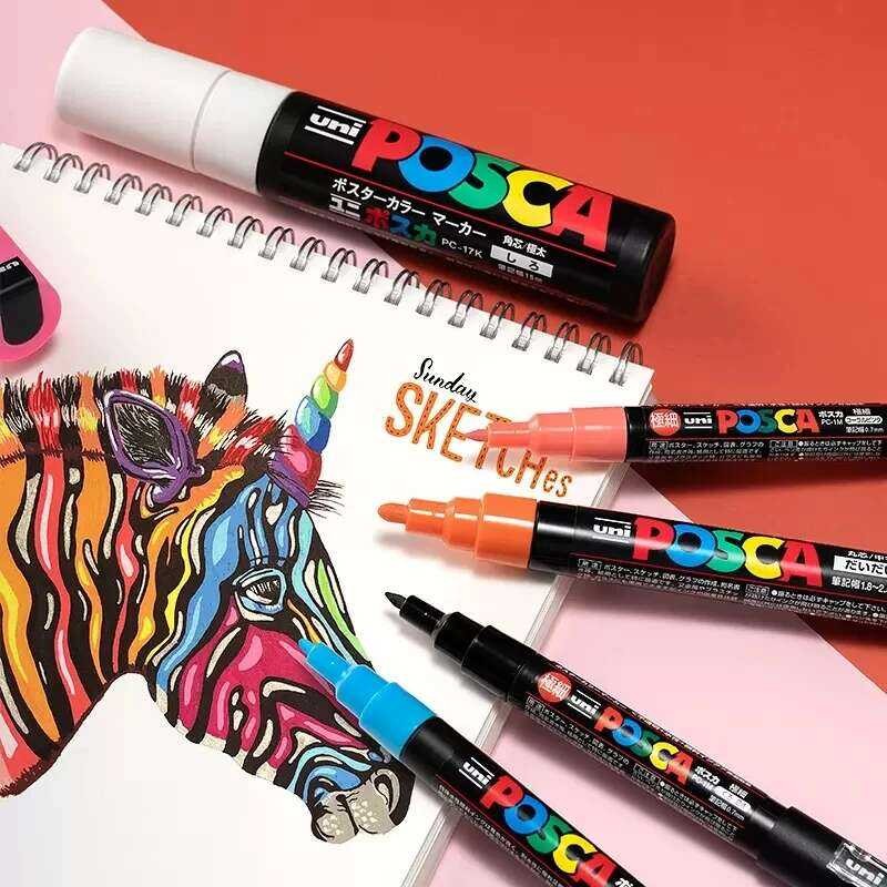 1Pcs In ⭐Aa Stock⭐A Uni ⭐ Posca Marker Pen Pc-1M Fineliner 0.7Mm ...