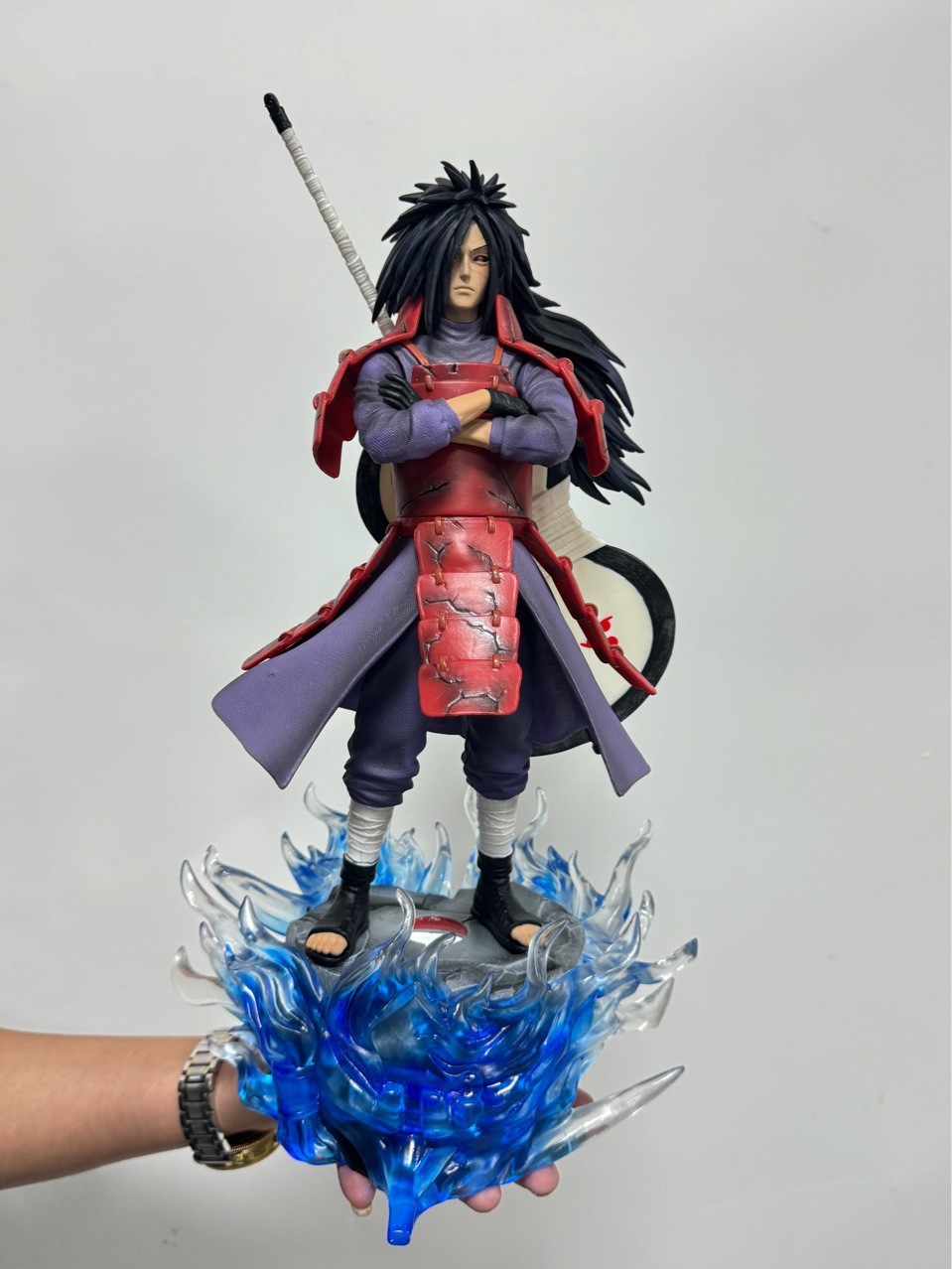 Anime Naruto Shippuden Uchiha Madara Figure with Light Model Toys Doll ...