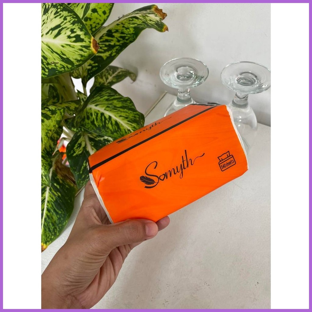 Somyth 540 sheets Orange Facial Tissue | Shopee Philippines