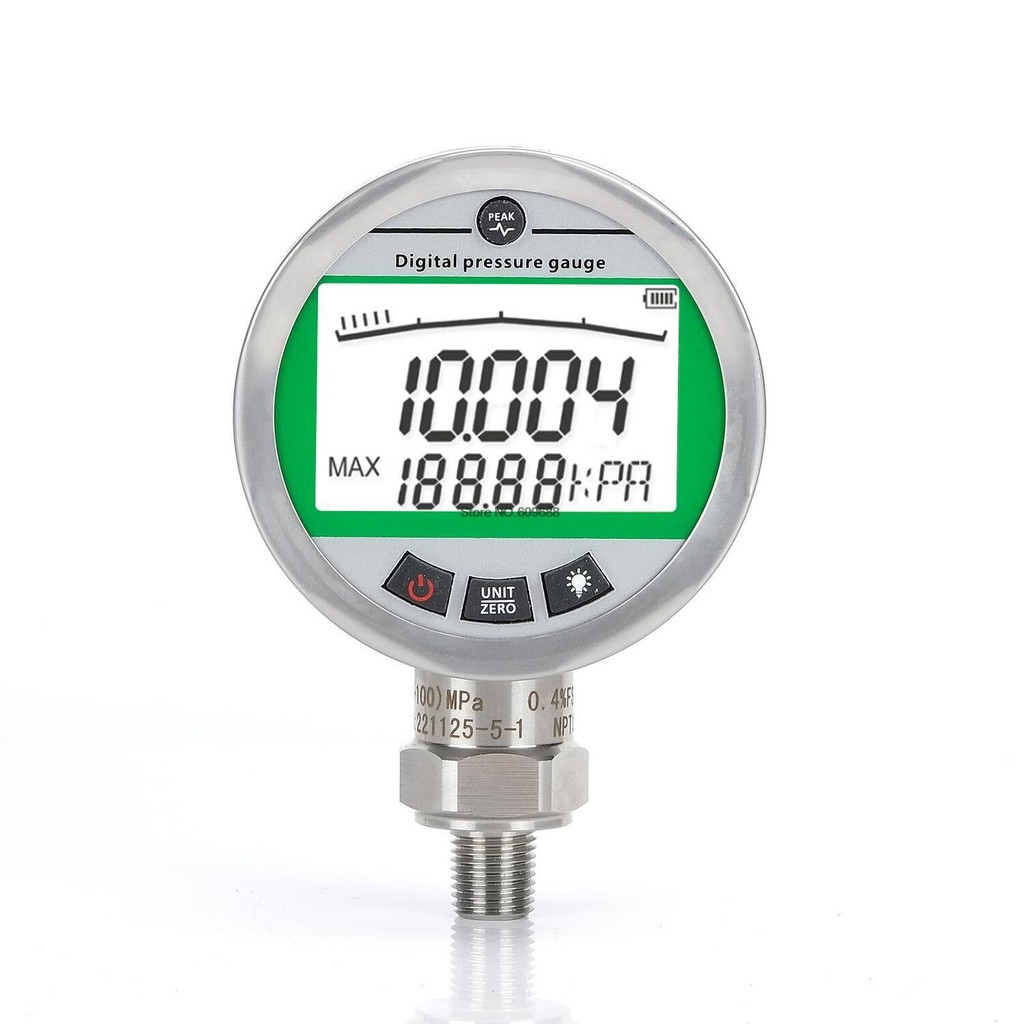 Display 3F Digital Pressure Gauge Stainless Steel Intelligent Precision ...